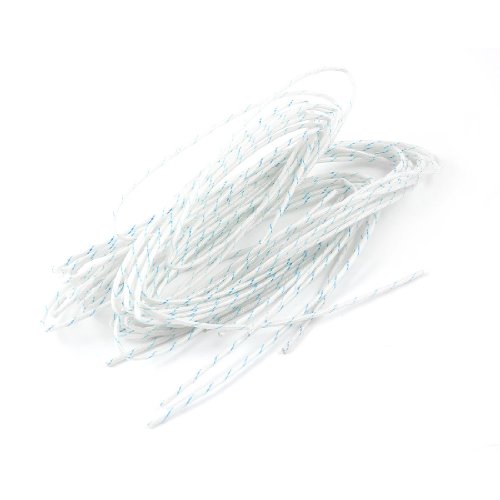 IIVVERR 1mm Inner Dia PVC Fiberglass Pipe Insulating Sleeving 100cm ...