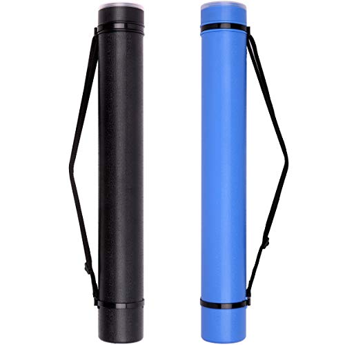 Transon 2-Pack Poster Storage Tube Extendable for Blueprints, Artwork ...