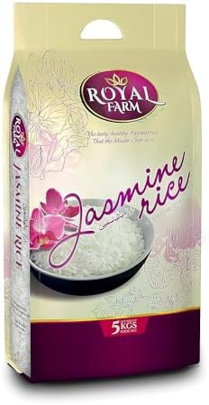 Royal Farm Pure Jasmine Rice 5 kg Bag price in Saudi Arabia | Amazon ...