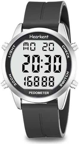 Hearkent Pedometer Watch for Walking for Senior No App Required with ...