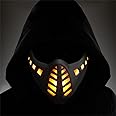Amazon.com: BIEKTEK Cyberpunk LED Lighted Half Face Tactical Mask for ...