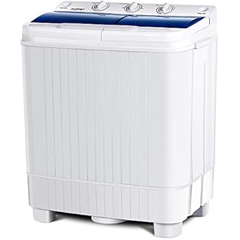 Amazon.com: KUPPET Portable Washing Machine, 17lbs Compact Twin Tub ...