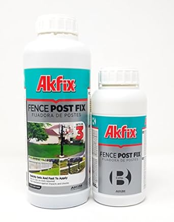 Akfix Post Fix Foam, 1 Post Setting Kit, Fast and Strong Concrete ...