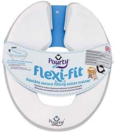 Pourty Toilet Training Combo Grey – Flexi-fit Toilet seat & Up Step ...