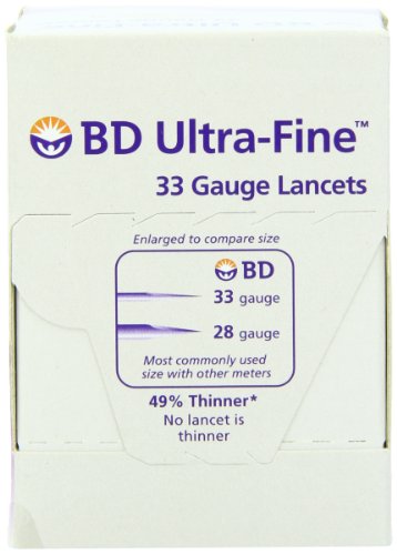 BD Ultra-Fine 33 Gauge Lancets - 100 Count Box - lancets.org