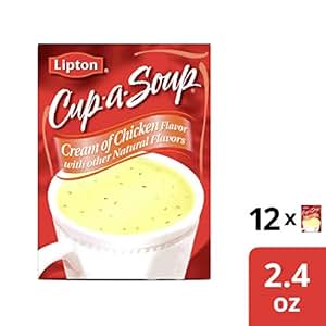 Lipton Cup A Soup, Cream of Chicken 2.4 oz (Pack of 12): Amazon.ca: Grocery