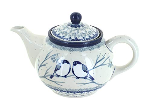 Blue Rose Polish Pottery Bluebird Small Teapot - Polish Pottery Online ...
