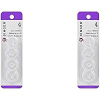 Amazon.com: SINGER Bobbins Class 15 Transparent, 4-Count (Pack of 2)