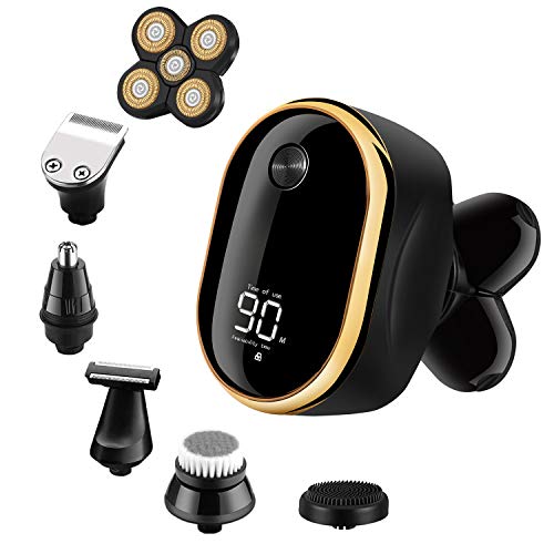 Electric Razor for Men - 6 in1 Bald Head Shaver - Cordless Shavers for ...