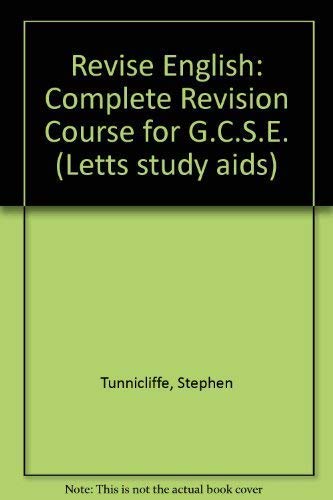 Revise English (Letts Study Aids): Tunnicliffe, Stephen; Glendenning ...
