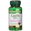 Amazon.com: Nature's Bounty Garlic, 2000mg, 120 Coated Tablets (Pack of 2): Health & Personal Care