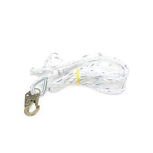 Peakworks Standard Vertical Lifeline - Polysteel 5/8" Rope with Snap ...