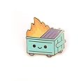 Amazon.com: 100% Soft Dumpster Fire - Pastel Trash Enamel Pin: Clothing ...