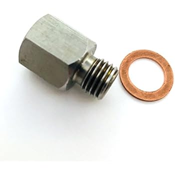 Amazon.com: Pipe 1/4" NPT Female X M12 x 1.25 M12X1.25 Male Metric Adapter: Automotive
