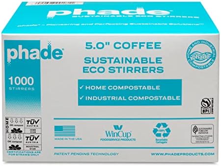 phade Eco-Friendly Cocktail Straws 1,000 Count - Sustainable Marine ...