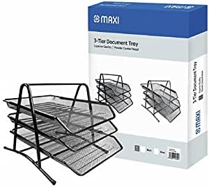 Stackable Paper Tray GreenCo Mesh 3 Tier Document, , Desk Organizer ...