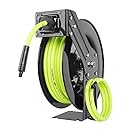 Amazon.com: Flexzilla Open Face Retractable Air Hose Reel, 3/8 in. x 50 ft., Heavy Duty ...