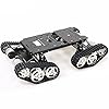 Professional Metal Shock Absorption Robot Tank Car Chassis with DC ...