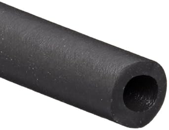 High Temperature Viton Rubber Tubing, Very Flexible, Black, Opaque, 60A ...