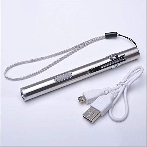 Supwell LED Torch USB Waterproof Stainless Steel Medical Pocket ...