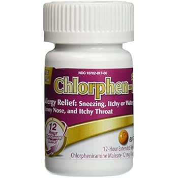 Amazon.com: Chlorphen Chlorpheniramine Maleate, 12 Mg Extended Realease ...