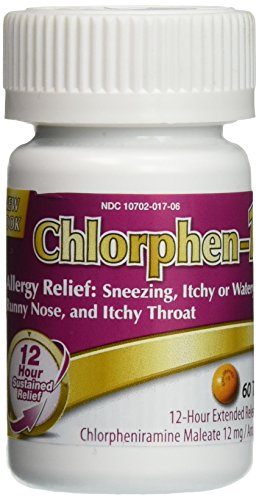 Chlorpheniramine Maleate Extended Release, 12 Mg, 60 Tablets(2 Pack) in ...