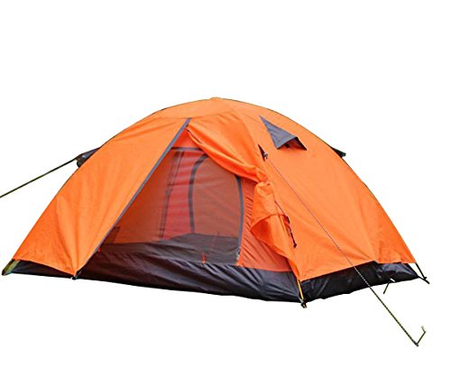 2 Person Double-layer Waterproof Camping Tent- Heavy Duty Aluminum Rod ...
