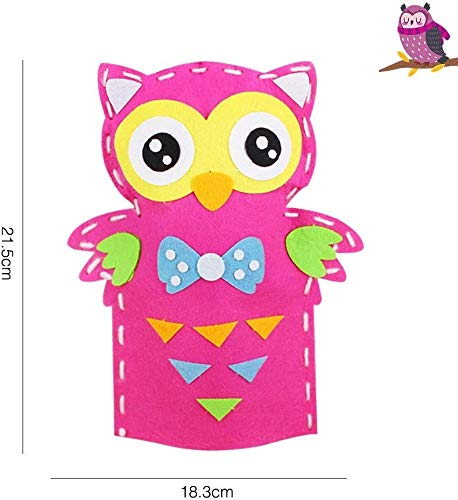 8 Pack Animals Felt Hand-Puppets Kits for Kids, Hand Puppets Sewing ...