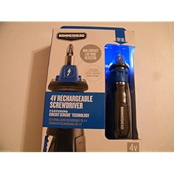 HAMMERHEAD 4V Lithium Rechargeable Screwdriver with Patented Circuit ...