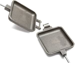 Amazon.com: Rome Cast Iron Original Square Pie Irons, Pack of 4 : Home ...