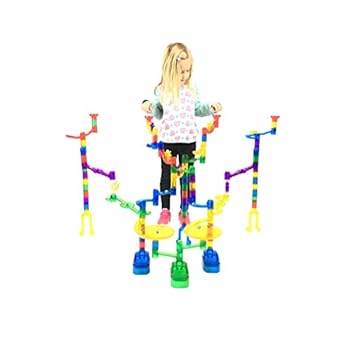 Marble Genius Marble Run Super Set - 100 Complete Pieces + Free ...