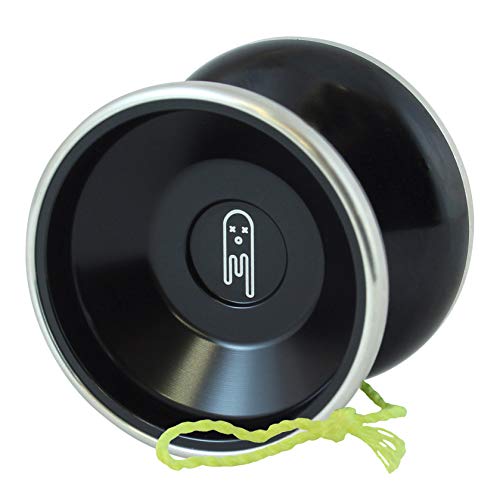 Black Yoyo King Ghost Bi Metal Aluminum and Steel Professional Trick ...
