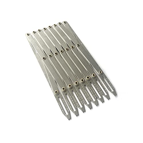 TWSOUL Aluminum Expanding Sewing Gauge Button Guide Measure Multiple ...