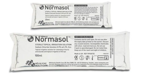 Sterets Normasol Sterile Topical Irrigation Solution Sachets 25ml, Pack ...