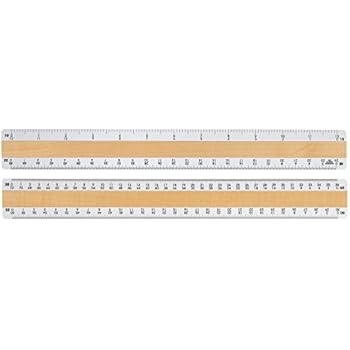 Amazon.com : 12" Civil Engineering 4 Bevel Wood Ruler : Office Products