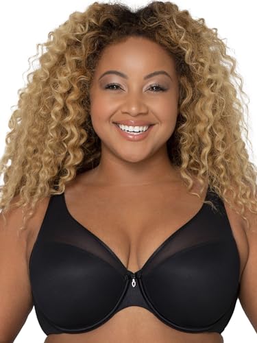 Curvy Couture Womens Sexy Sheer Mesh Plus Size Plunge T-Shirt Bra ...