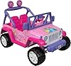 Power Wheels Disney Princess Jeep Wrangler Ride-On Battery Powered ...