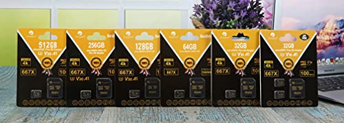 Amplim 512GB Micro SD Card, Extreme High Speed MicroSD Memory Plus Adapter, MicroSDXC SDXC U3 ...