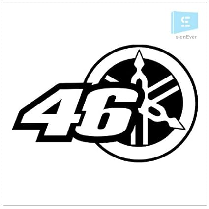 SIGN EVER Yamaha 46 Logo Stickers for Fzs R15 v3 Rx100 Fazer Bike Sides ...