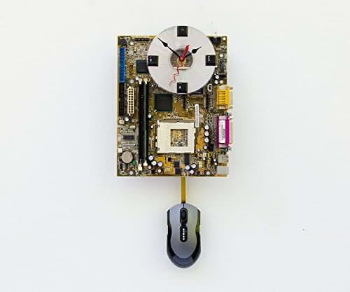 Amazon.com: Recycled Computer Motherboard Clock, computer parts clock ...