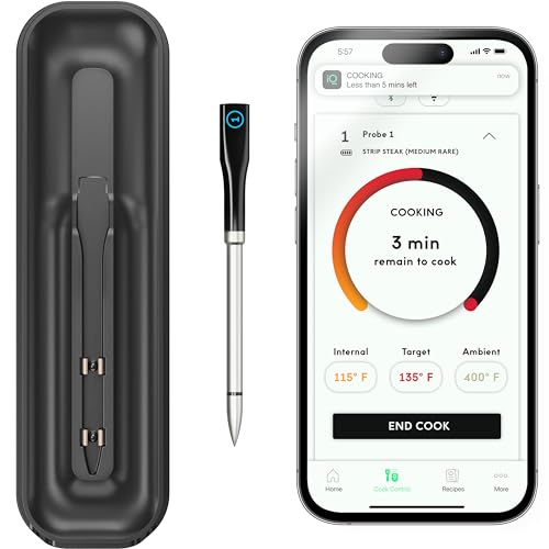 Chef iQ Smart Wireless Meat Thermometer, Unlimited Range, Bluetooth ...