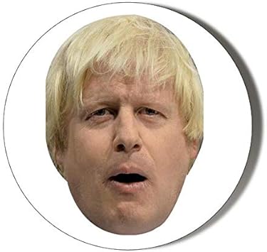 Gift Insanity BORIS JOHNSON LAUGHING 38mm novelty badge: Amazon.co.uk ...