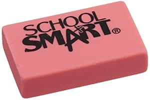 Amazon.com : School Smart Small Pink Block Eraser, Pack of 80 : Pencil ...