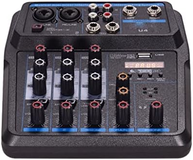 سعر SusuOnaa U4 Portable 4 Channels Audio Mixer BT USB Mixing Console ...