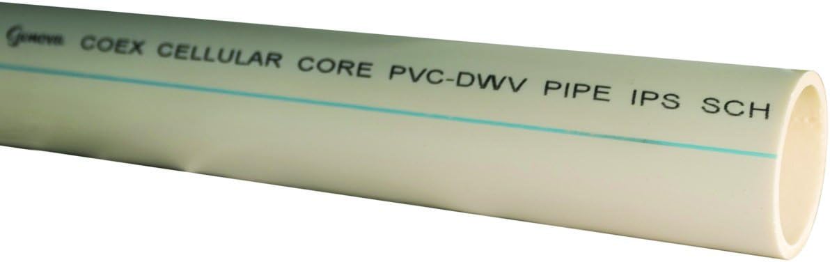 PVC-DWV Cellular Core Schedule 40 Pipe - Pipe Fittings - Amazon.com