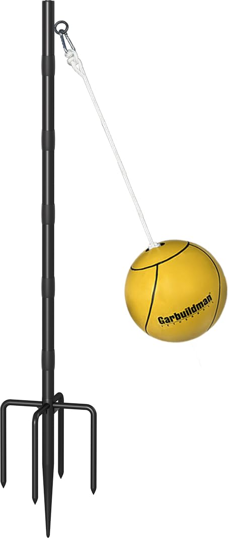 Garbuildman Tetherball Set with Ball & Rope for Outdoor Backyard ...