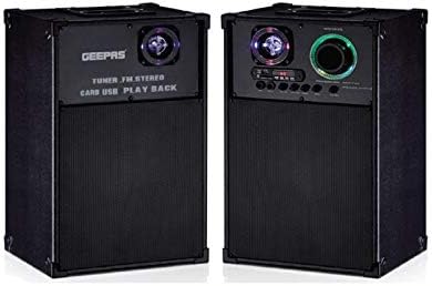 Geepas 2.0Ch Professional Speaker System Gms8538,Black price in Saudi ...