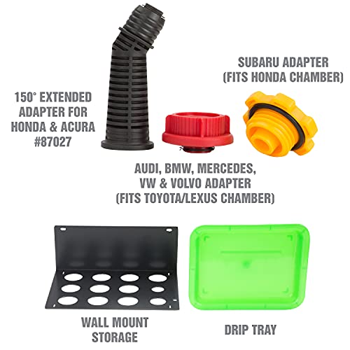 OEMTOOLS 87039 Universal Direct Fit Oil Funnel Set, Spill Proof Coolant Filling Kit, No Spill ...