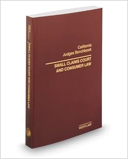 Amazon.in: Buy California Judges Benchbook: Small Claims Court and ...