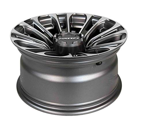 14 inch MASSFX QUAKE 14x7 4/156 ATV UTV Rims Gun Metal Grey Finish RZR ...